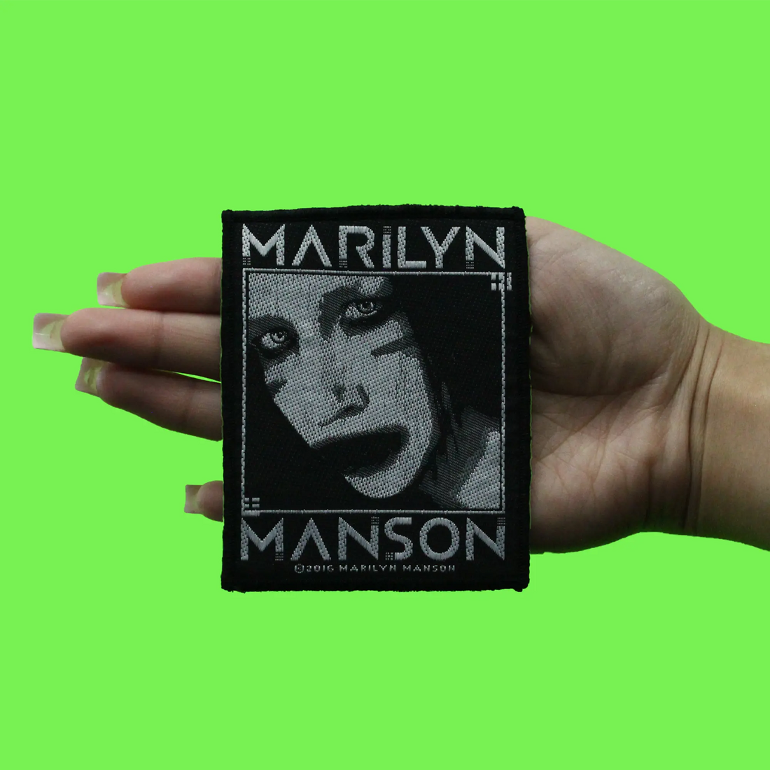 Marilyn Manson Villain Patch Heavy Metal Rock Band Woven Iron On ...