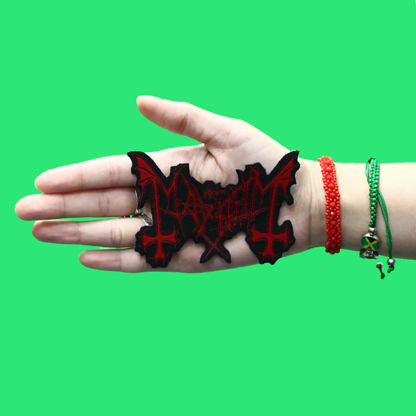 Mayhem Logo Cut Out Patch Black Metal Band Embroidered – Patch Collection