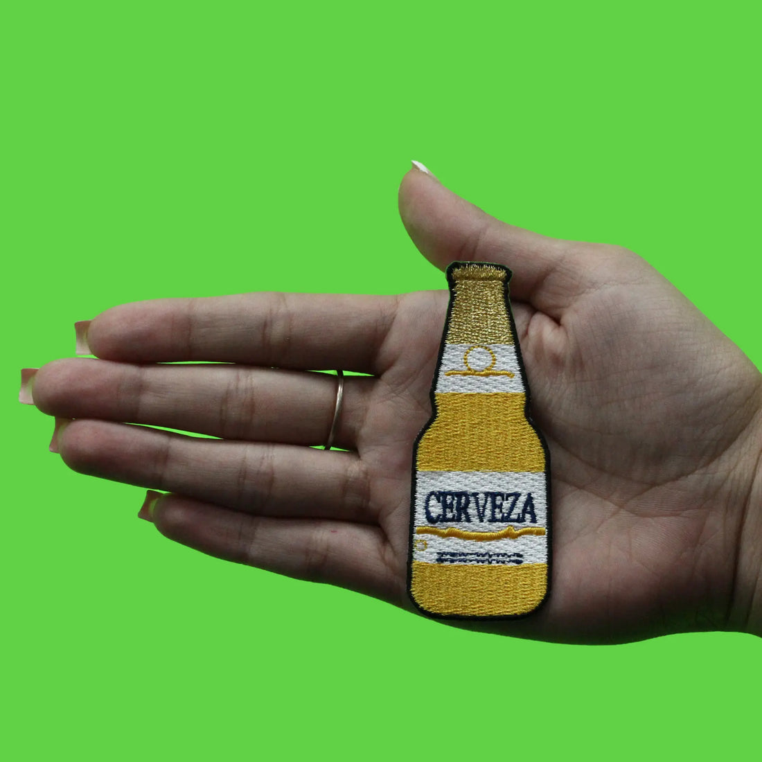 Mexican Cerveza Bottle Patch Beer Alcohol Drink Embroidered Iron On – Patch Collection