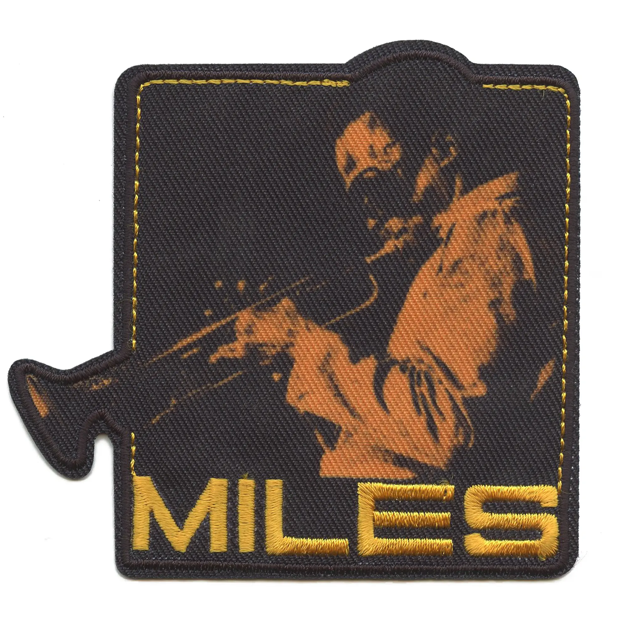 Miles Davis Trumpet Patch Protrait Sublimated Embroidered Iron On ...