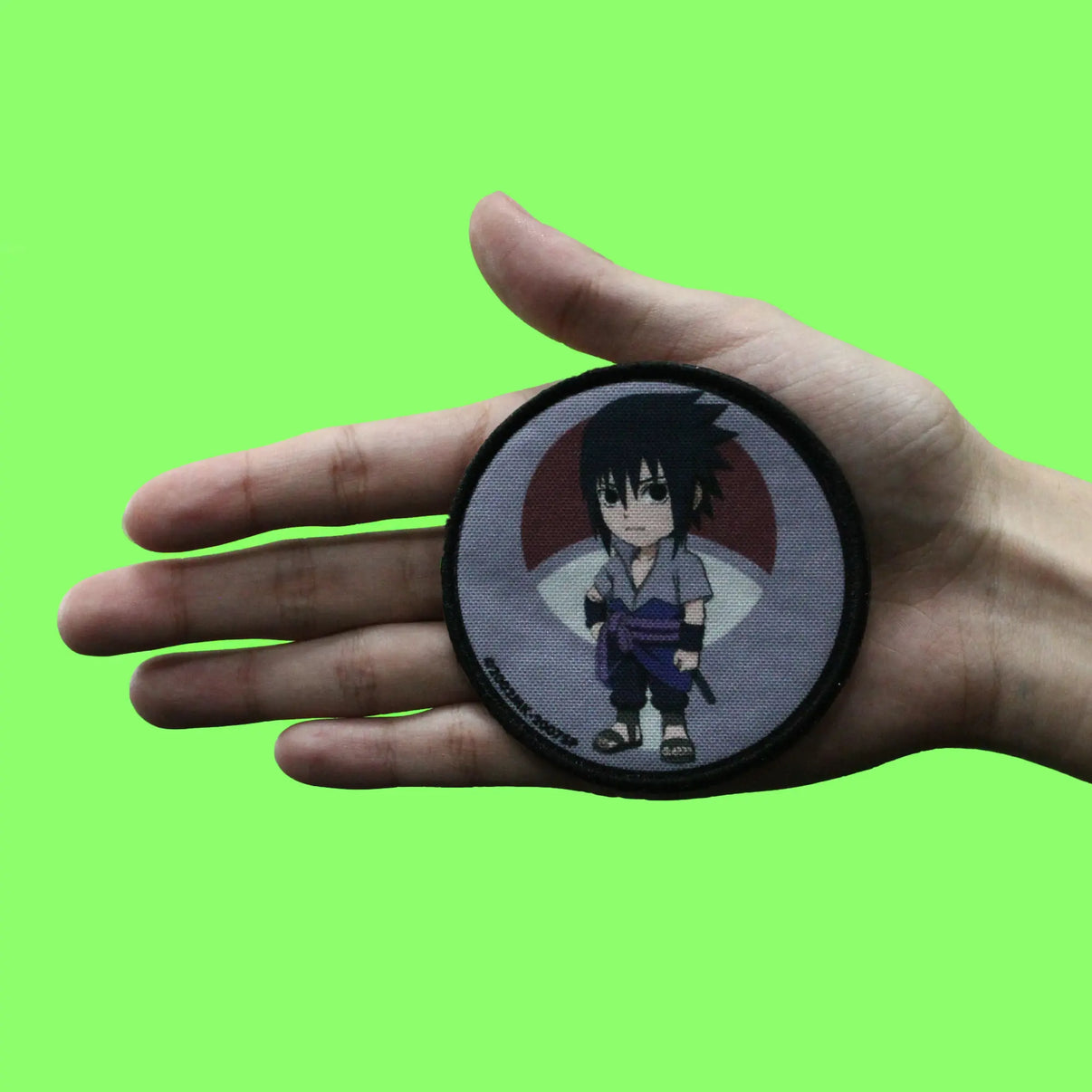Naruto Shippuden Sasuke Patch Anime Chibi Pose Sublimated Embroidery I ...