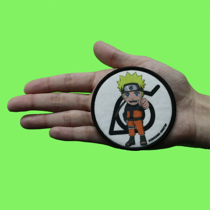 Naruto Uzumaki Point Patch Teenager Ninja Symbol Sublimated Embroidery ...
