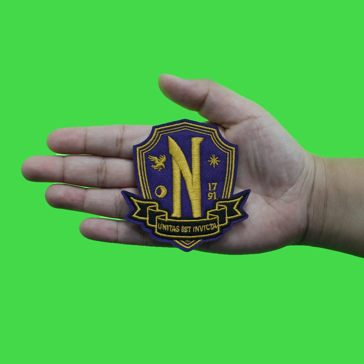 Nevermore Academy Uniform Patch Wednesday TV Embroidered Iron On ...