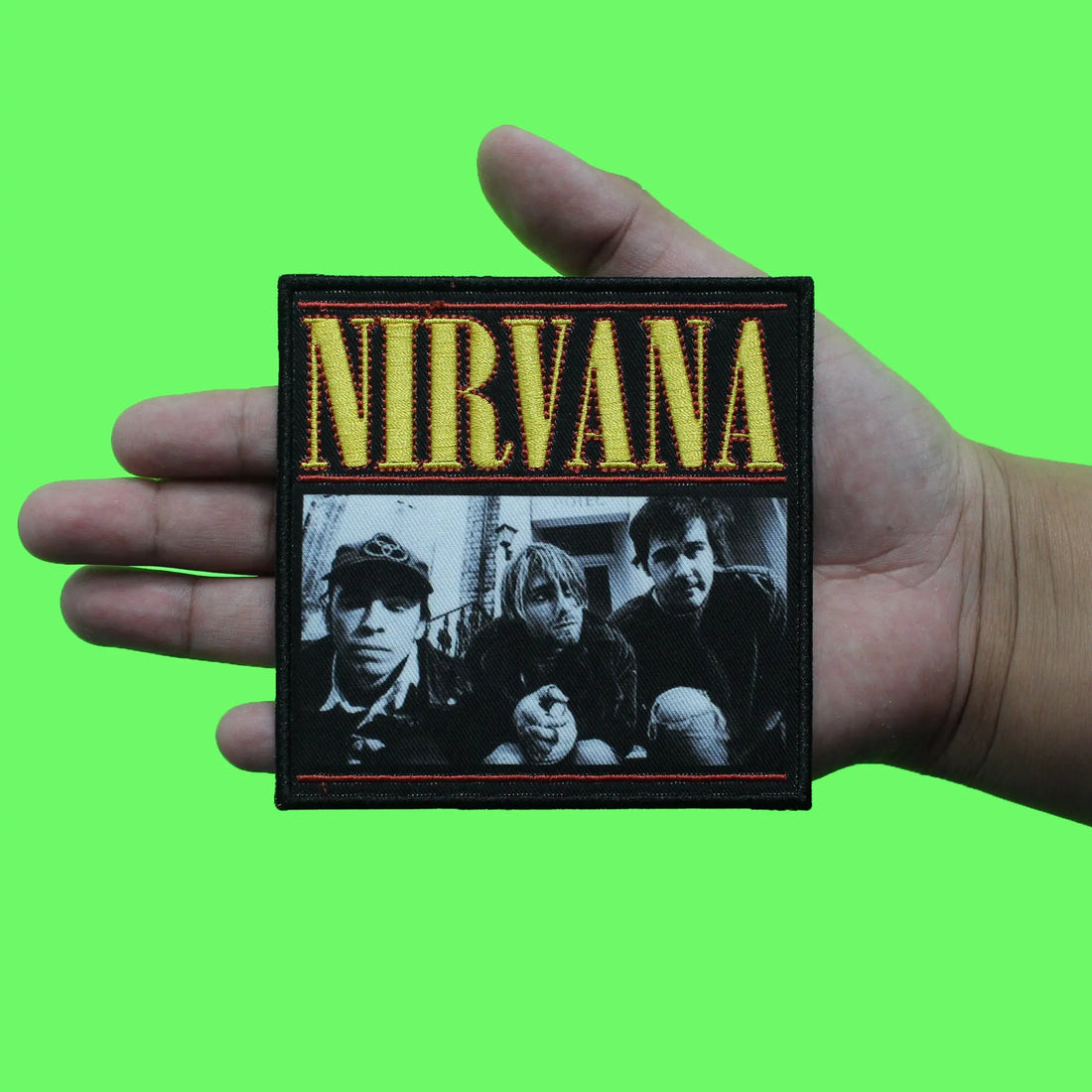 Nirvana London Photo Patch Grunge Rock Band Sublimated Iron On – Patch Collection