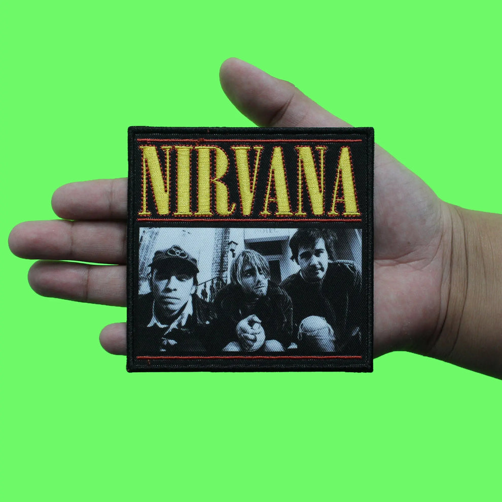 Nirvana London Photo Patch Grunge Rock Band Sublimated Iron On – Patch ...