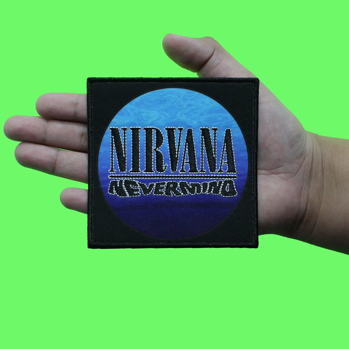 Nirvana Nevermind Album Cover Patch Grunge Rock Band Woven Iron On ...