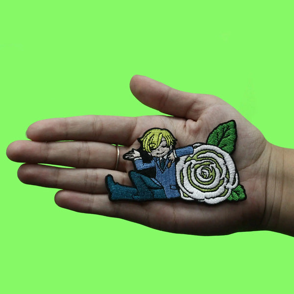 Ouran High School Host Club Patch Tamaki On Grey Rose Embroidered Iron ...