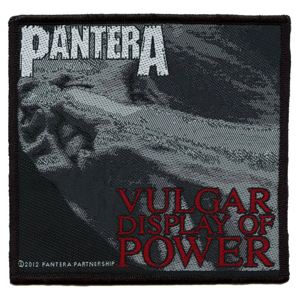 Pantera Vulgar Display Of Power Patch Heavy Metal Band Woven Iron On – Patch Collection