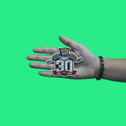 2023 Florida Panthers Team 30th Anniversary Season Logo Jersey Patch ...