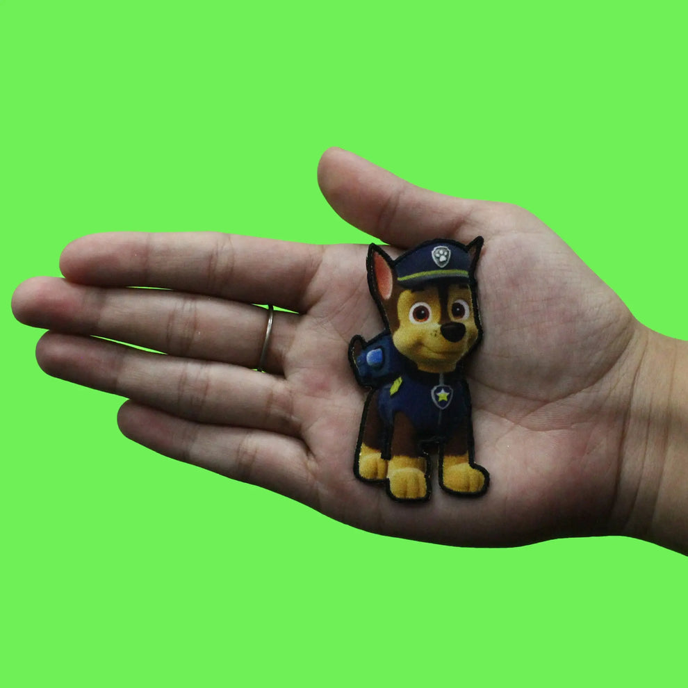Paw Patrol Chase Patch Boys Rescue Cartoon Sublimated Iron On – Patch ...