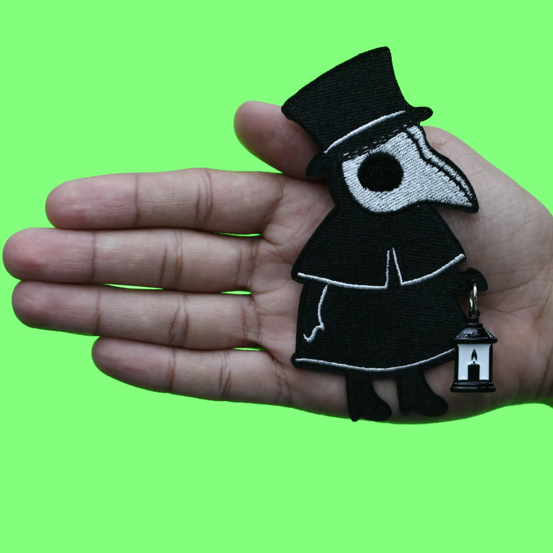 Plague Doctor Suit Patch Enamel Hanging Lamp Embroidered Iron On ...