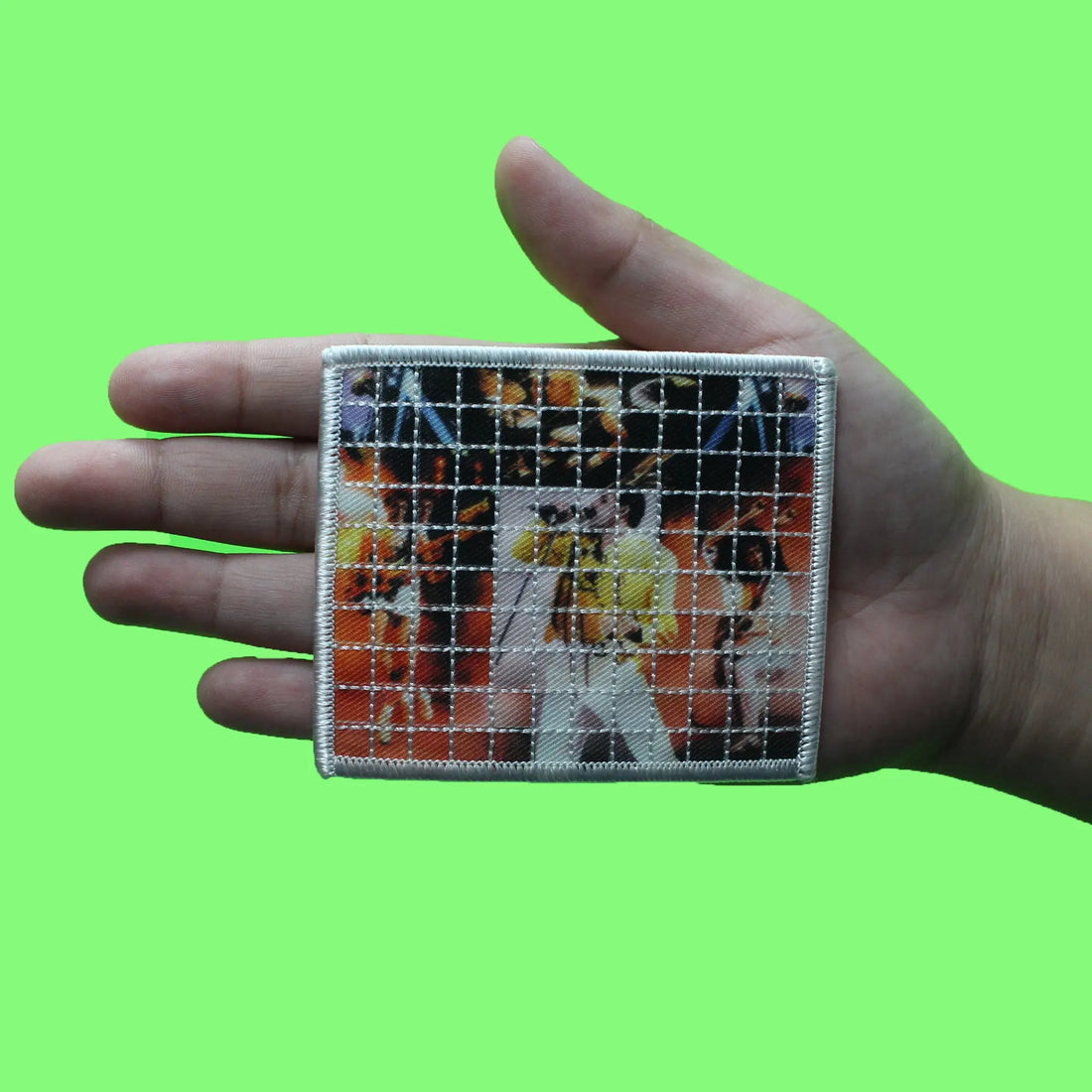 Queen Live At Wembley Grid Patch Classic British Rock Band Sublimated ...