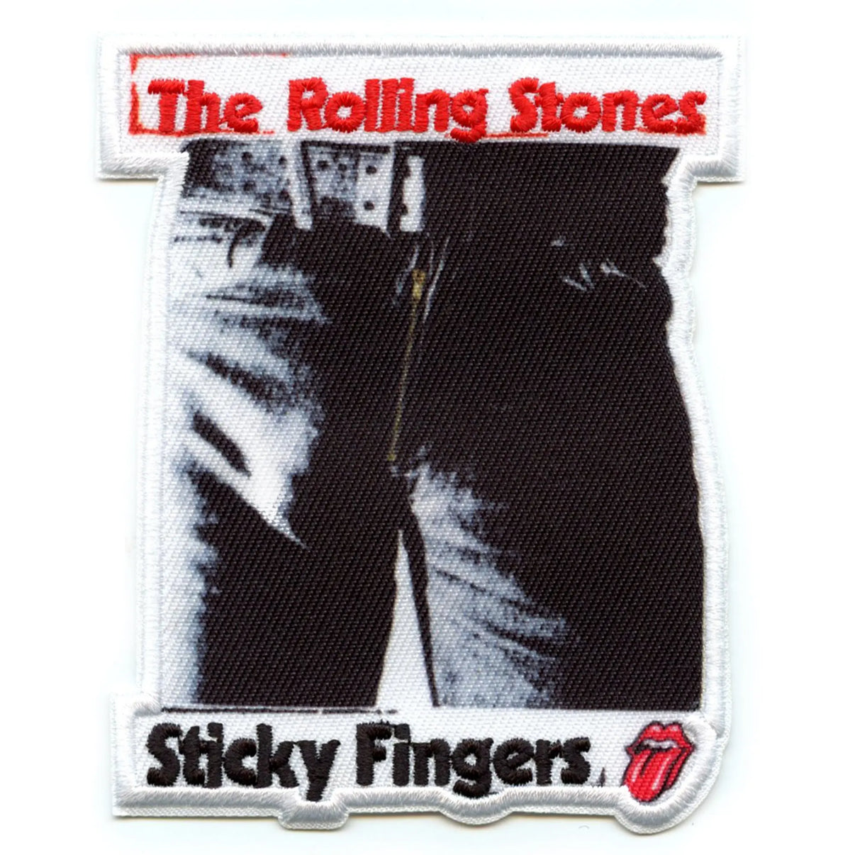 Rolling Stones Sticky Fingers Patch Tongue Mick Jagger Sublimated Embr ...