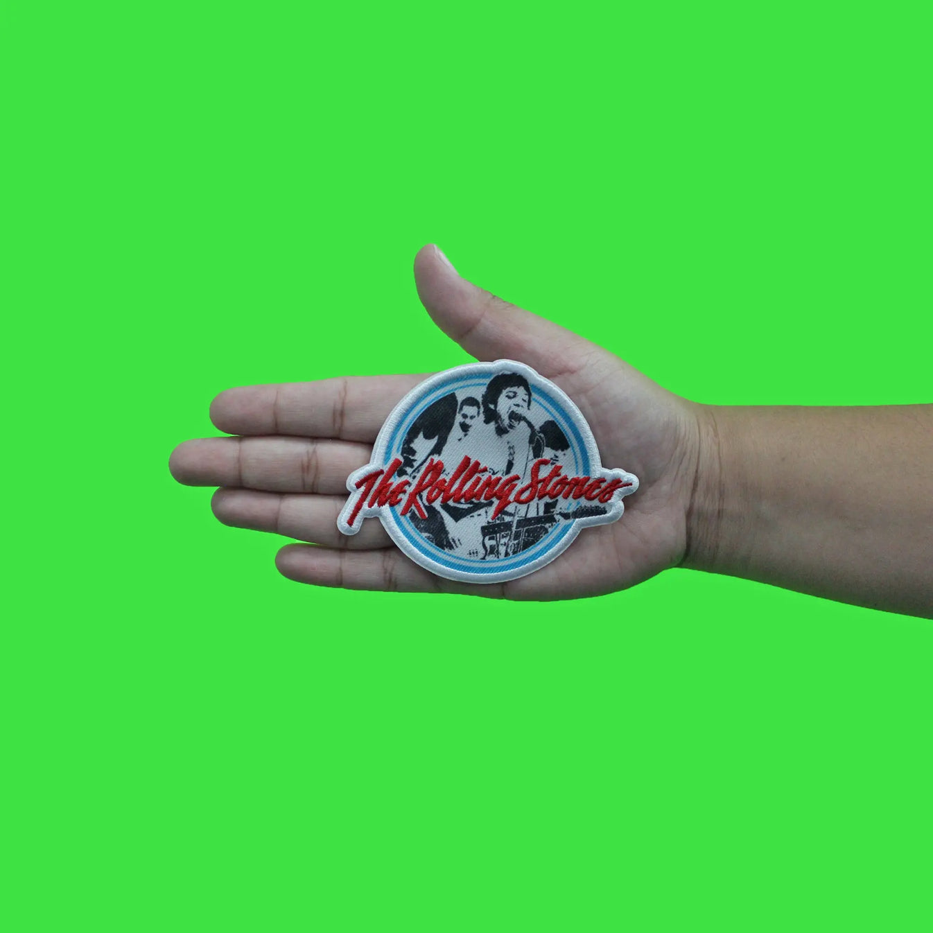 Rolling Stones Concert Poster Patch Retro Members Rock Sublimated Embr ...