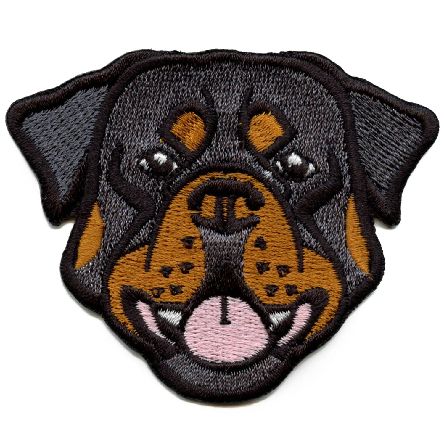 Rottweiler Head Patch Rottie Dog Breed Embroidered Iron On – Patch ...