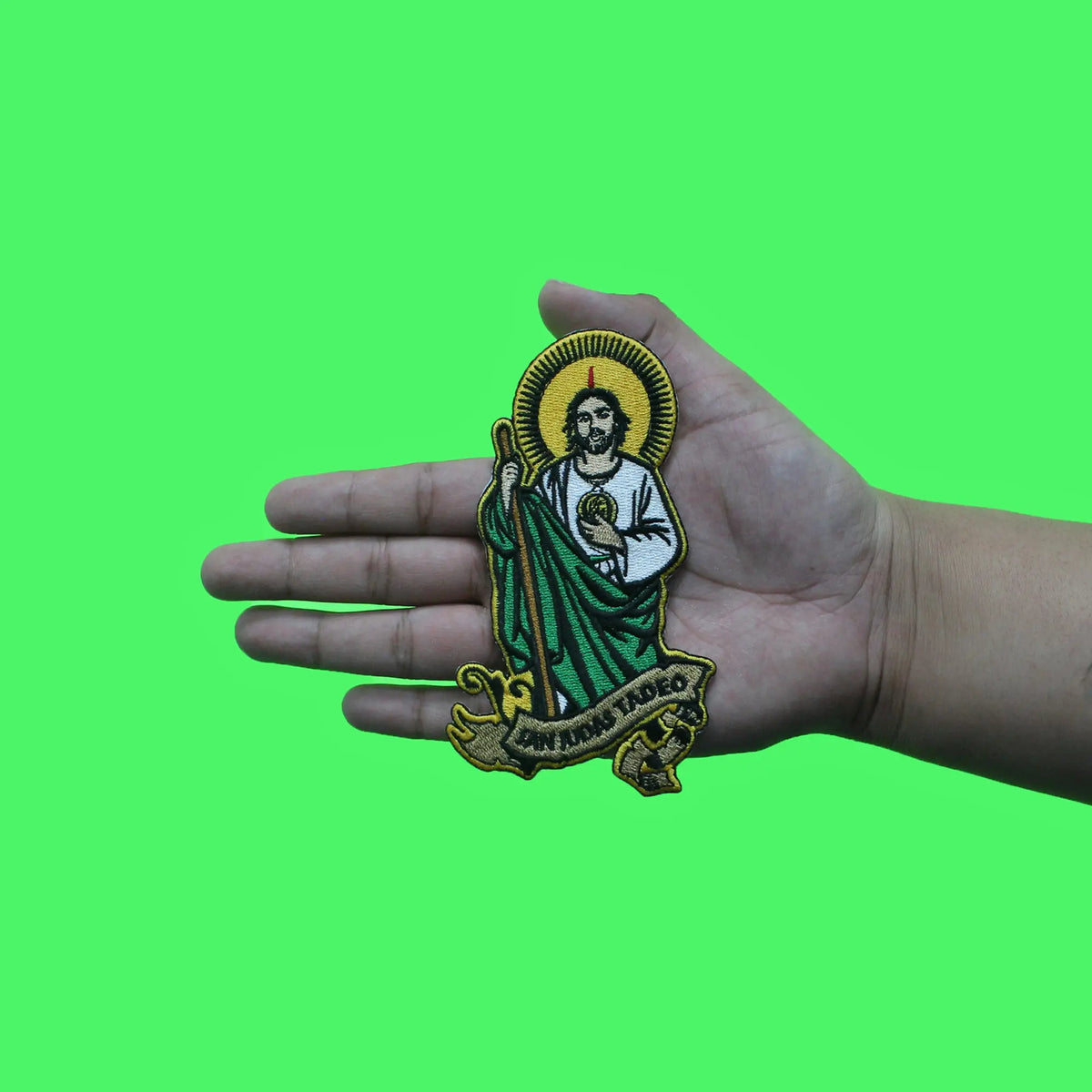 San Judas Tadeo Patch Protection Religion Christ Embroidered Iron On ...