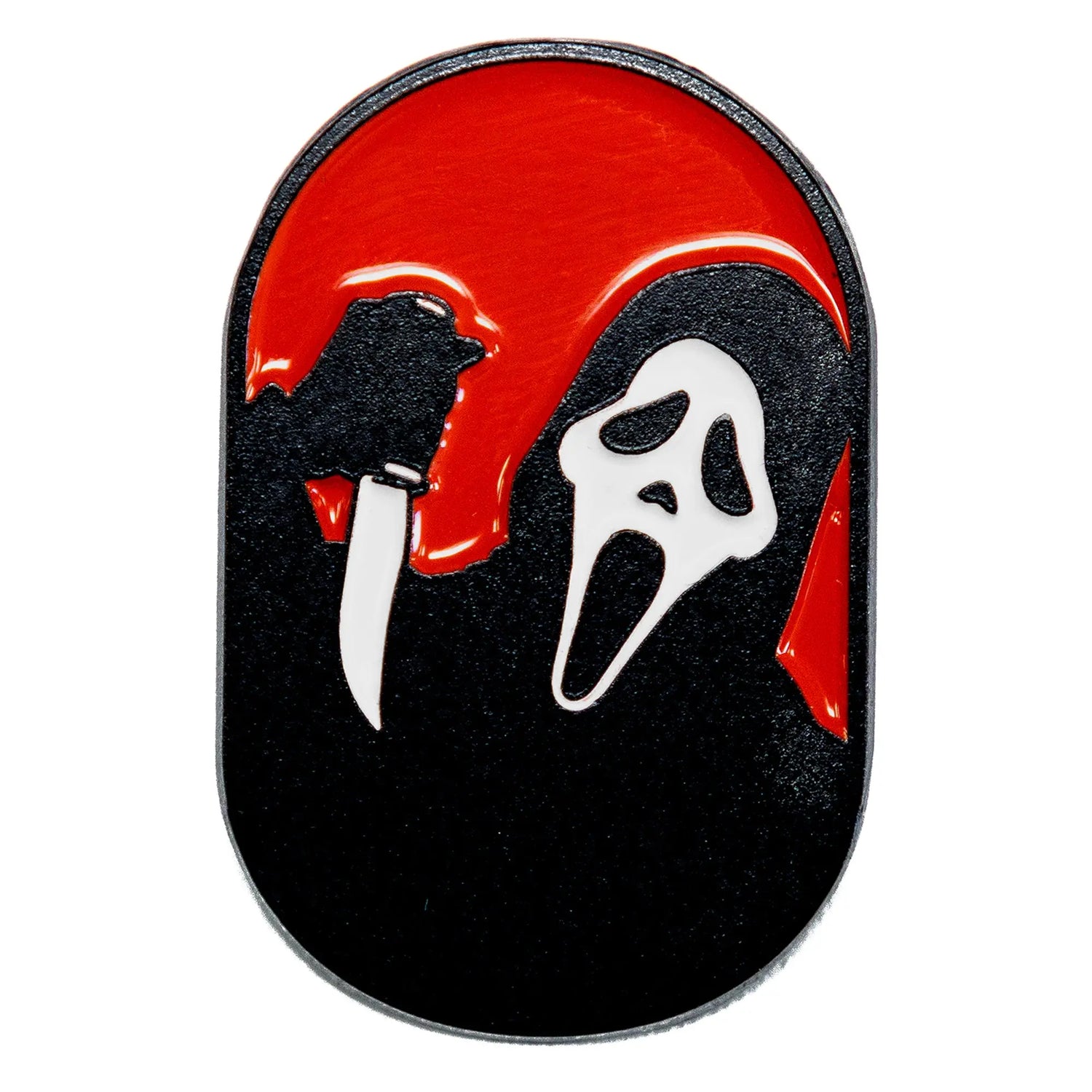Ghostface Holding A Knife Pin Scream Evil Murder Movie – Patch Collection