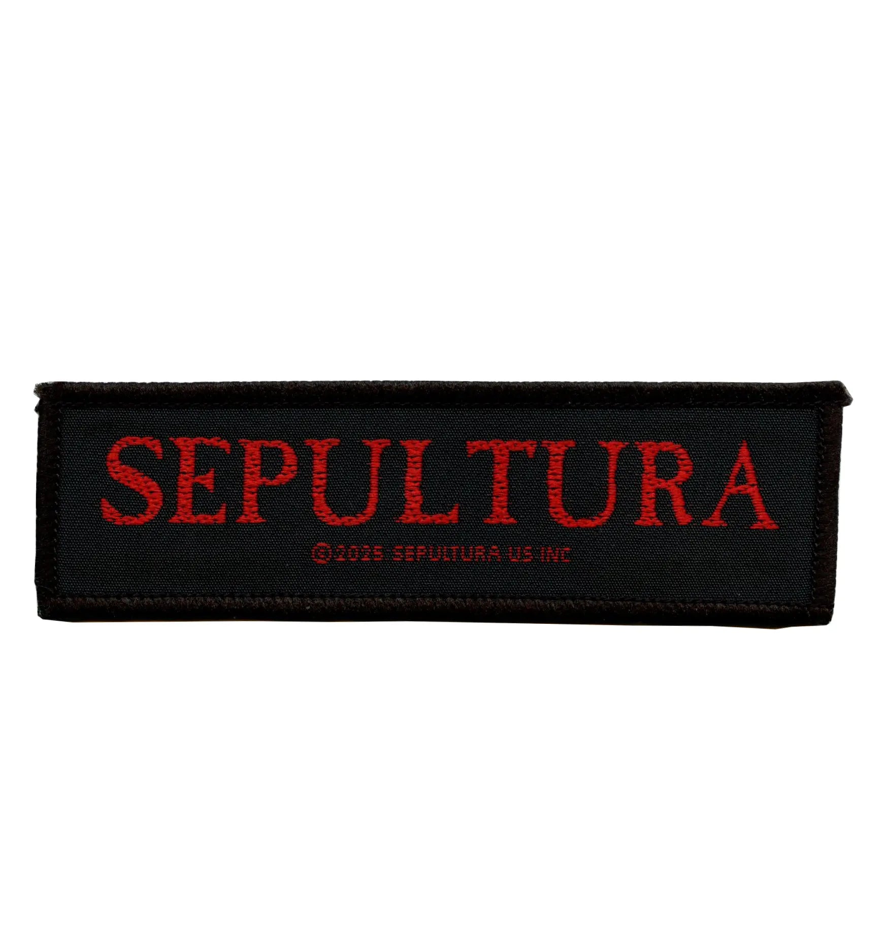 Sepultura Strip Logo Patch Design Heavy Metal Band Woven Sew On – Patch ...