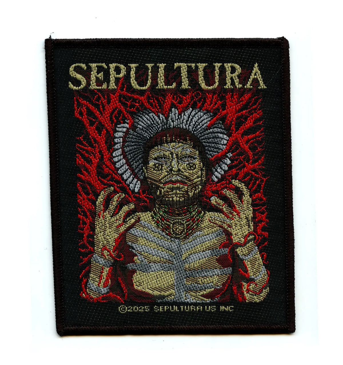 Sepultura Tribal Roots Patch Heavy Metal Band Woven Sew On – Patch ...
