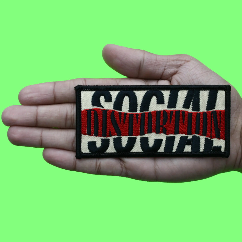 Social Distortion Ripped Logo Patch Punk Rock Music Embroidered Iron O ...