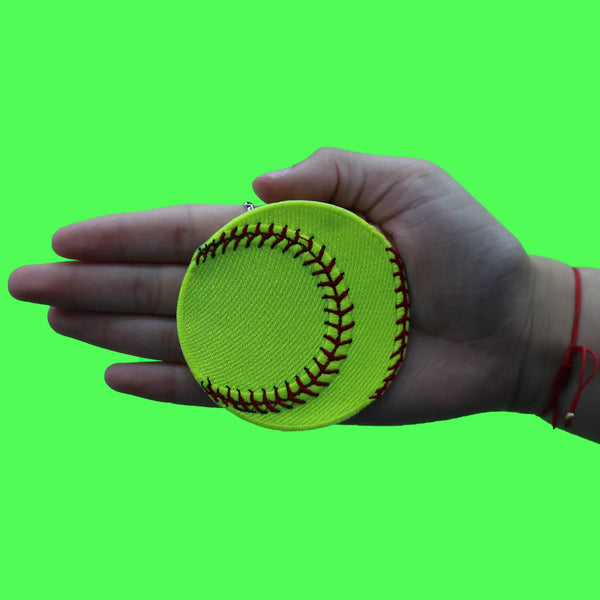 Softball Sports Ball Patch Team Underhand Pitch Embroidered Iron On ...