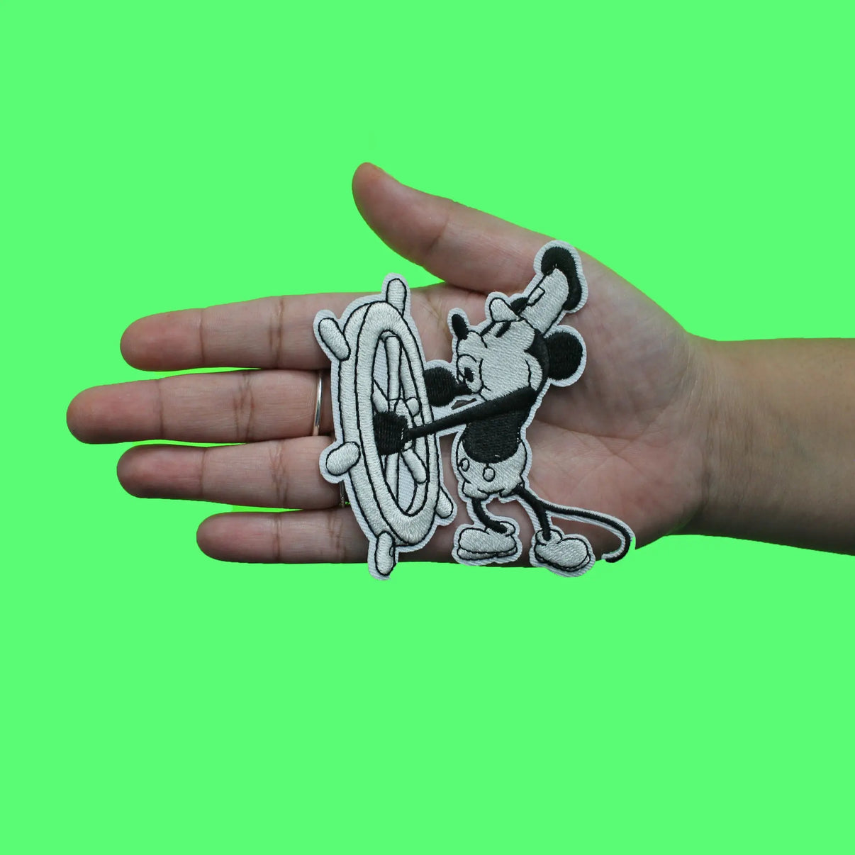 Steam Boat Willie Patch Iconic Whistling Sailor Embroidered Iron On ...