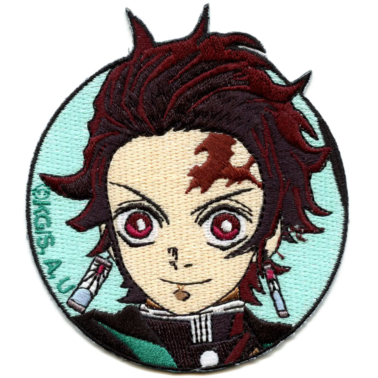 Demon Slayer Tanjiro Patch Kamado Anime Character Embroidered Iron On ...