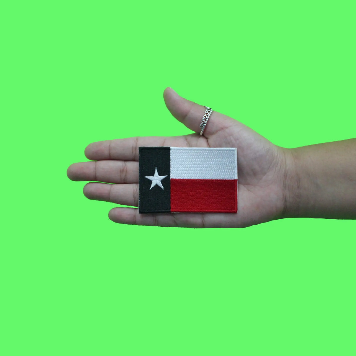 Texas Flag College Patch Lubbock Pride Red/Black Embroidered Iron On ...