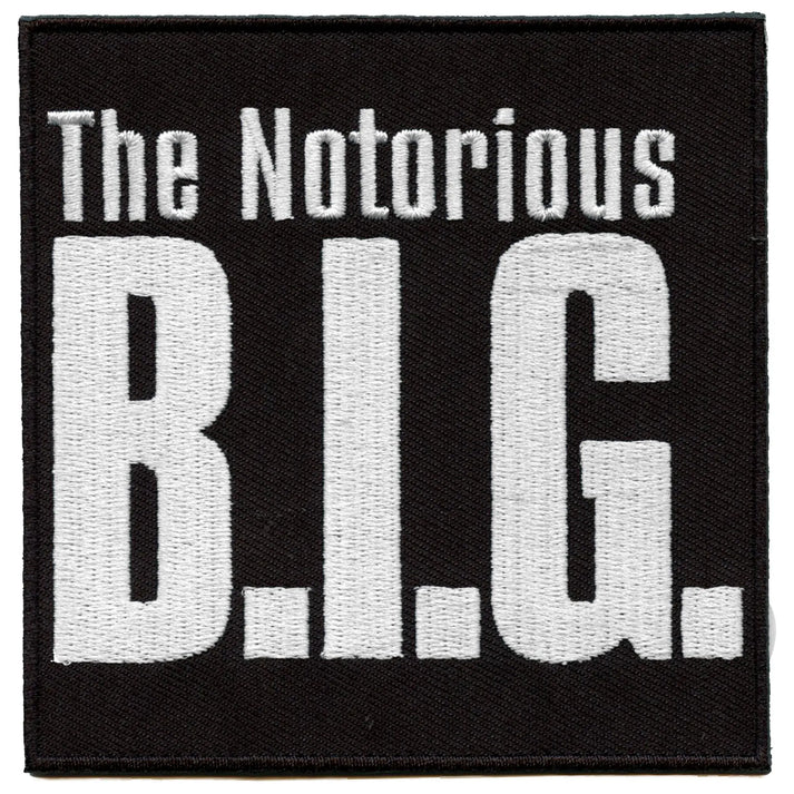 The Notorious B.I.G Patch East Coast Rapper Woven Iron On – Patch ...