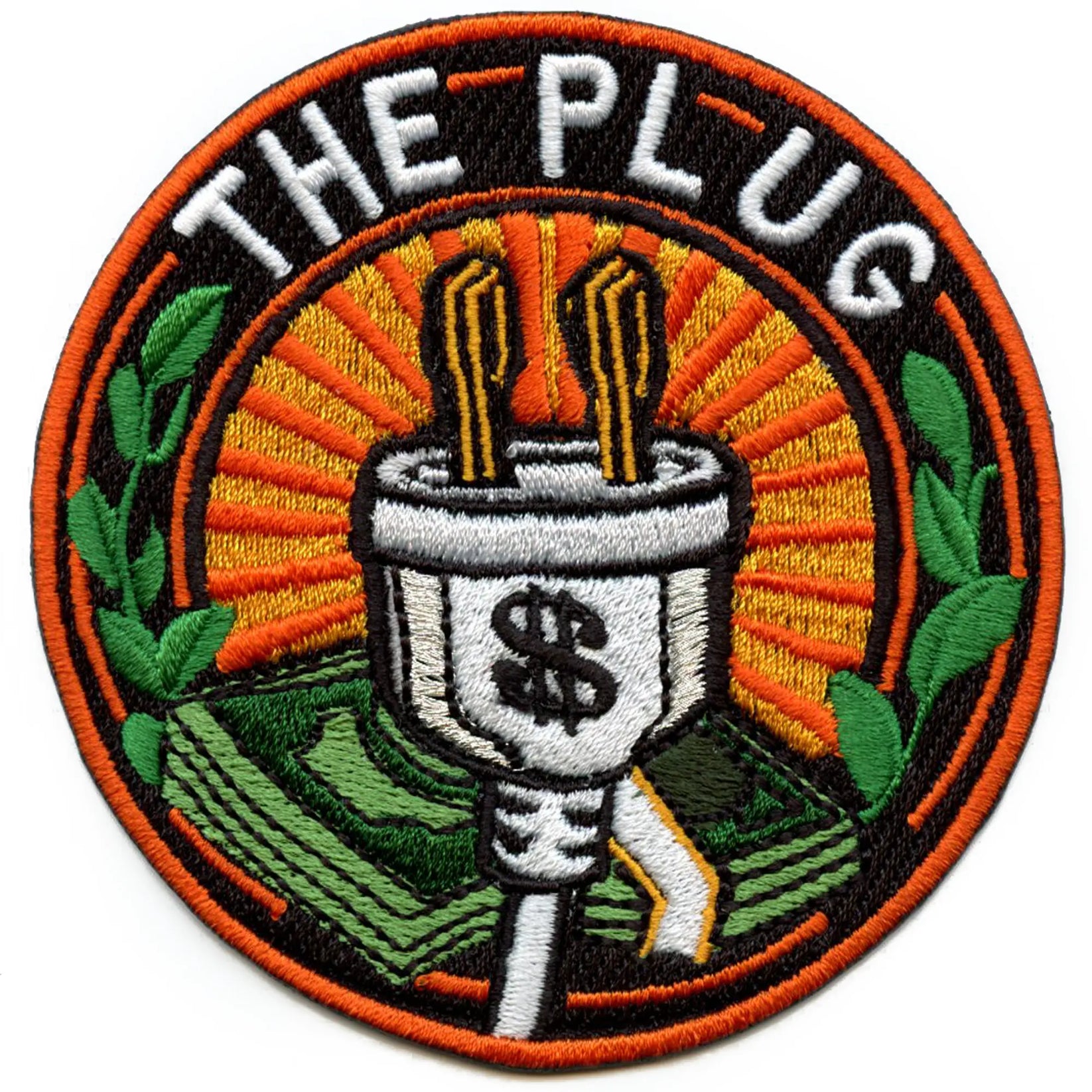 The Plug Emoji Meme Iron On Embroidered Patch – Patch Collection