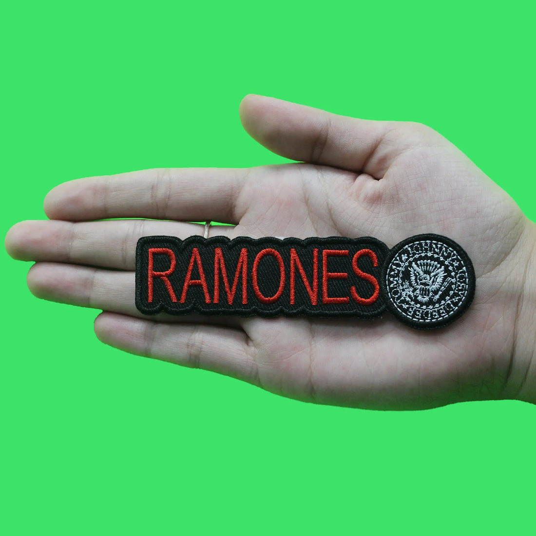 The Ramones Logo & Seal Patch Punk Rock Band Embroidered Iron On ...