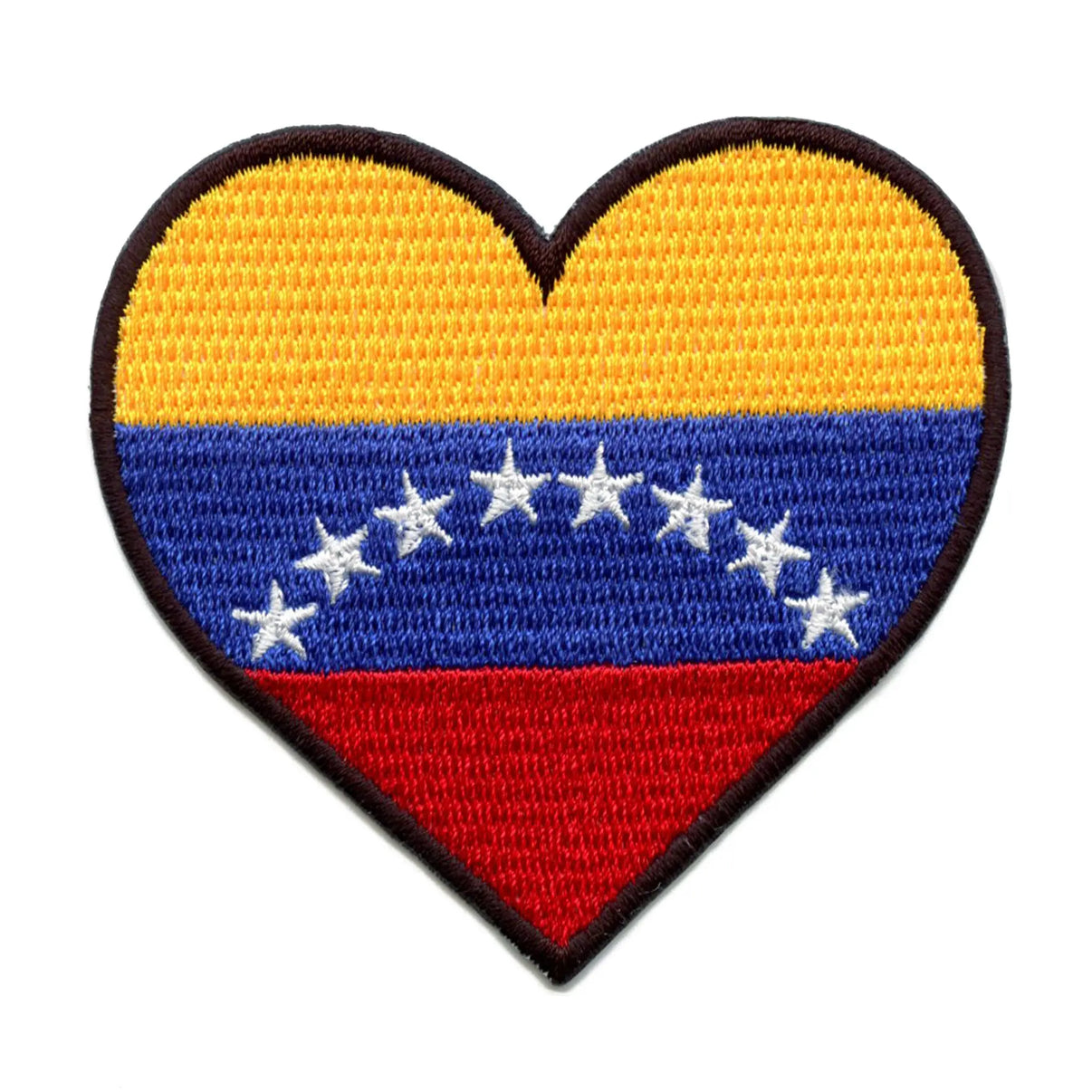 Venezuela Country Flag Patch Heart Hispanic Culture Embroidered Iron O ...