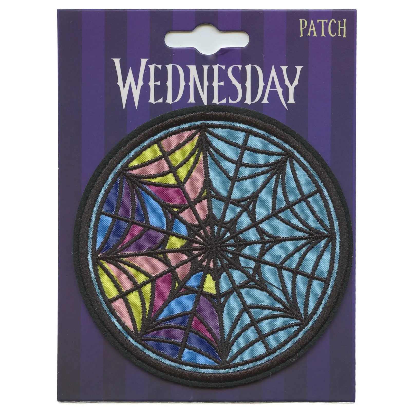 Wednesday Enid Stained Glass Patch Nevermore Academy TV Sublimated Emb ...