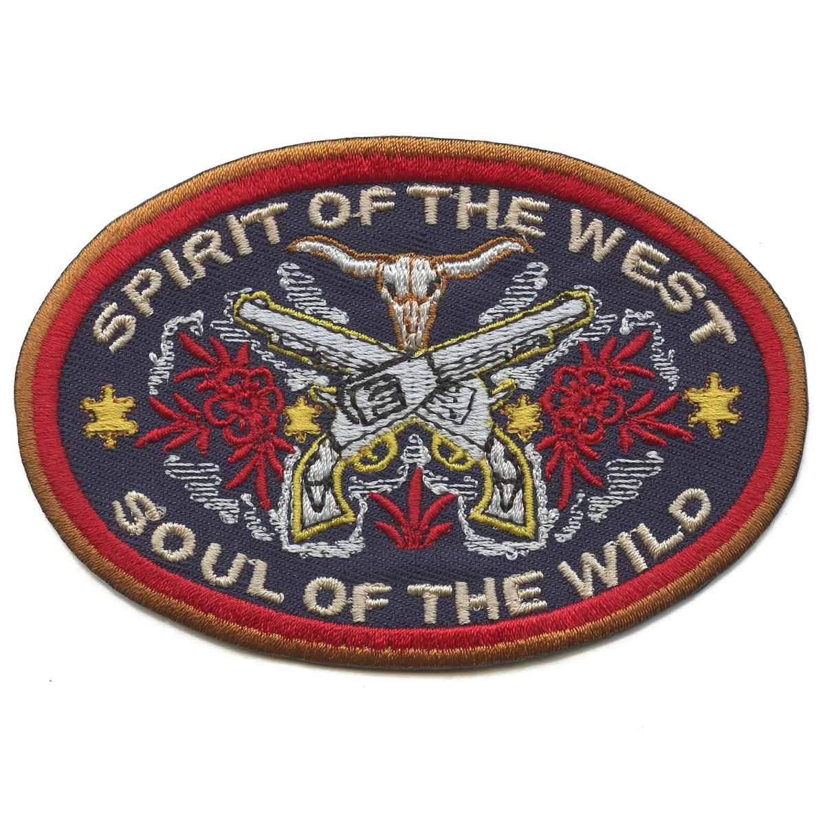 Western Spirit Of The West Patch Soul Of The Wild Embroidered Iron On ...