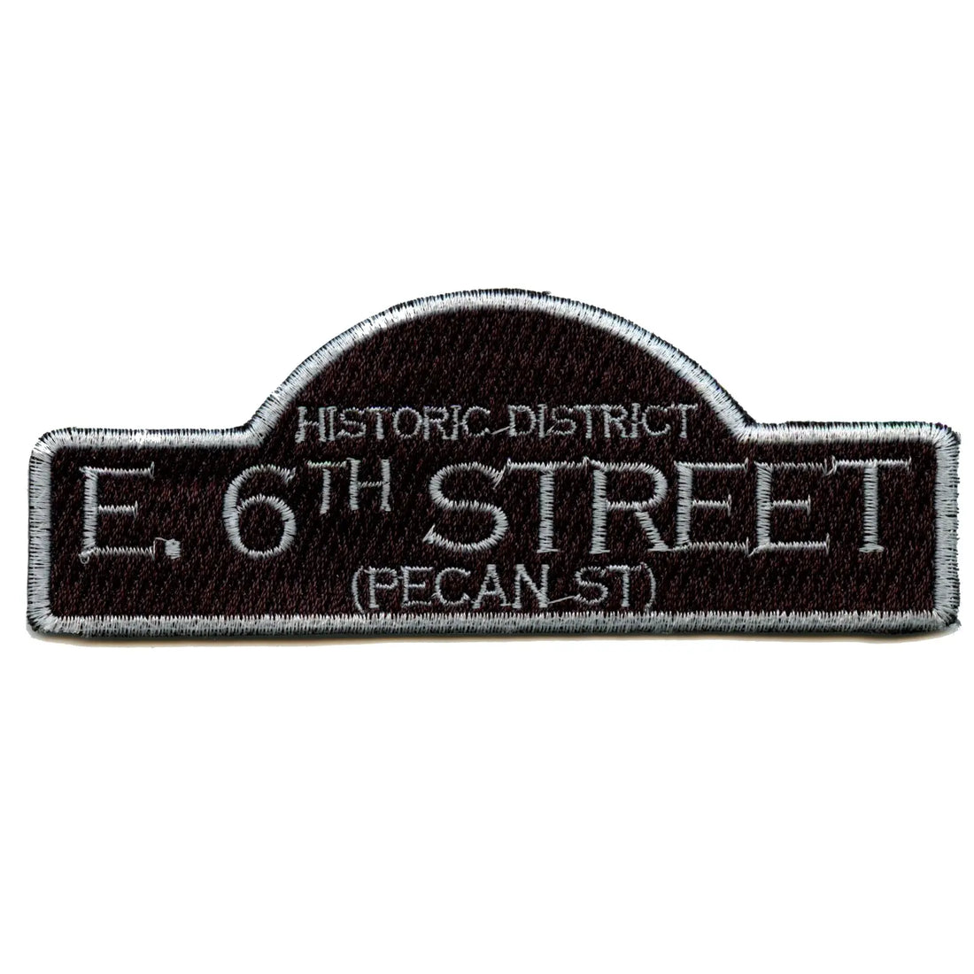 Austin 6th Street Sign Logo Embroidered Iron On Patch – Patch Collection