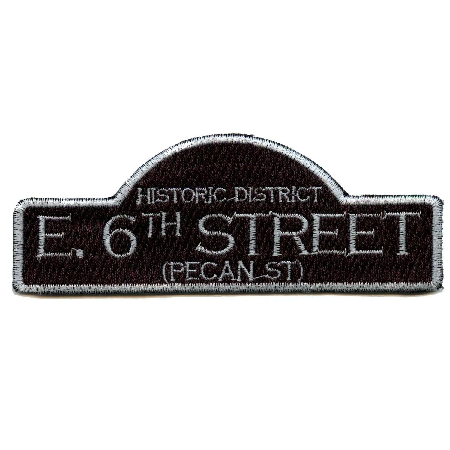 Austin 6th Street Sign Logo Embroidered Iron On Patch – Patch Collection