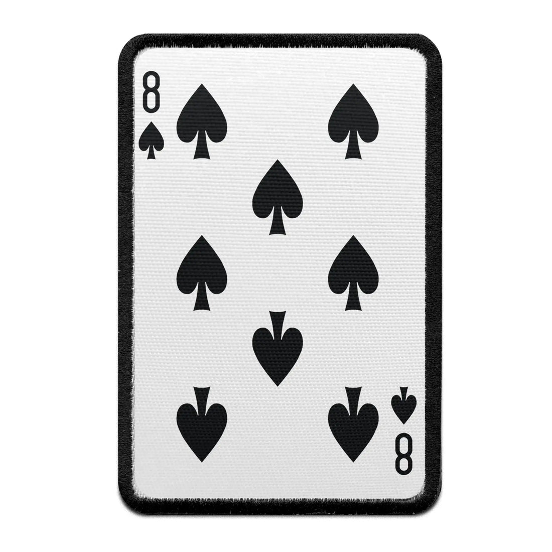 Eight Of Spades Card FotoPatch Game Deck Embroidered Iron On – Patch ...