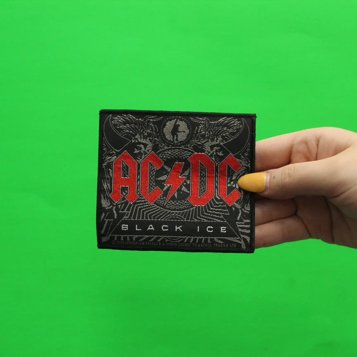 2008 ACDC Black Ice Woven Sew On Patch – Patch Collection