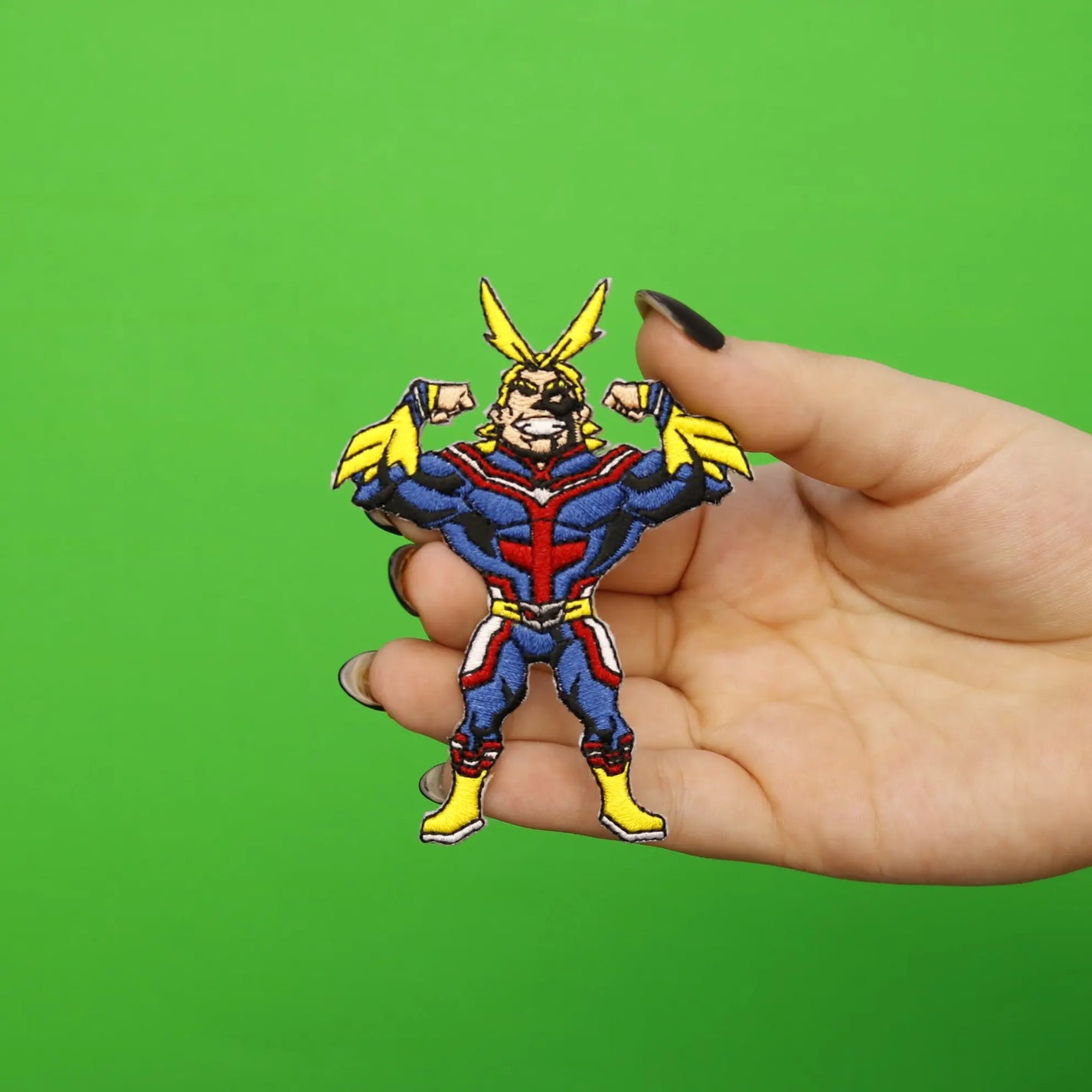 My Hero Academia Anime All Might Full Body Embroidered Iron On Patch ...