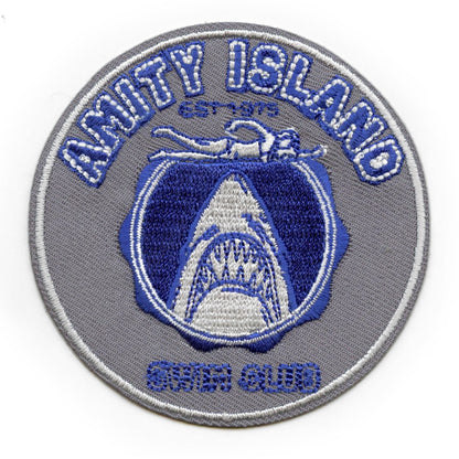 Amity Island Jaws Shark Patch Marine Animals Embroidered Iron On ...