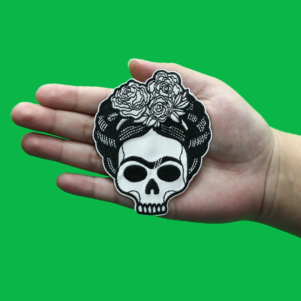 Frida Kahlo Skeleton Patch Dia De Los Muertos Embroidered Iron On – Patch Collection