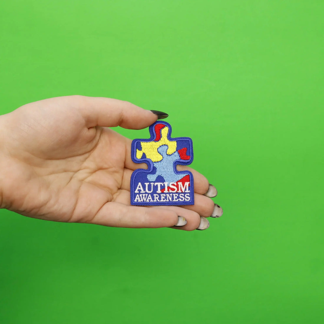 Autism Awareness Puzzle Embroidered Iron On Patch – Patch Collection