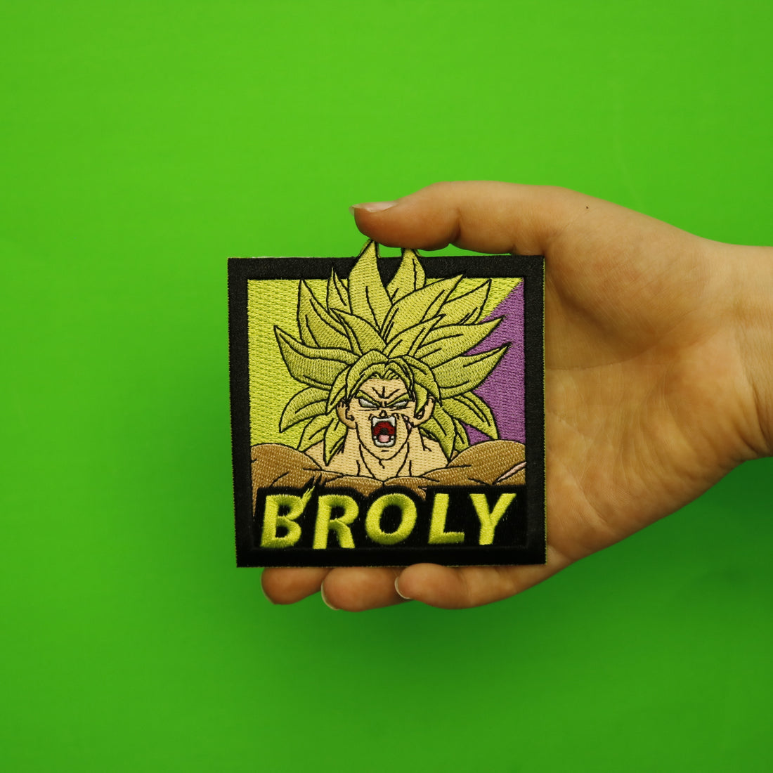 Dragon Ball Super Broly SS Broly Anime Square Embroidered Patch – Patch ...