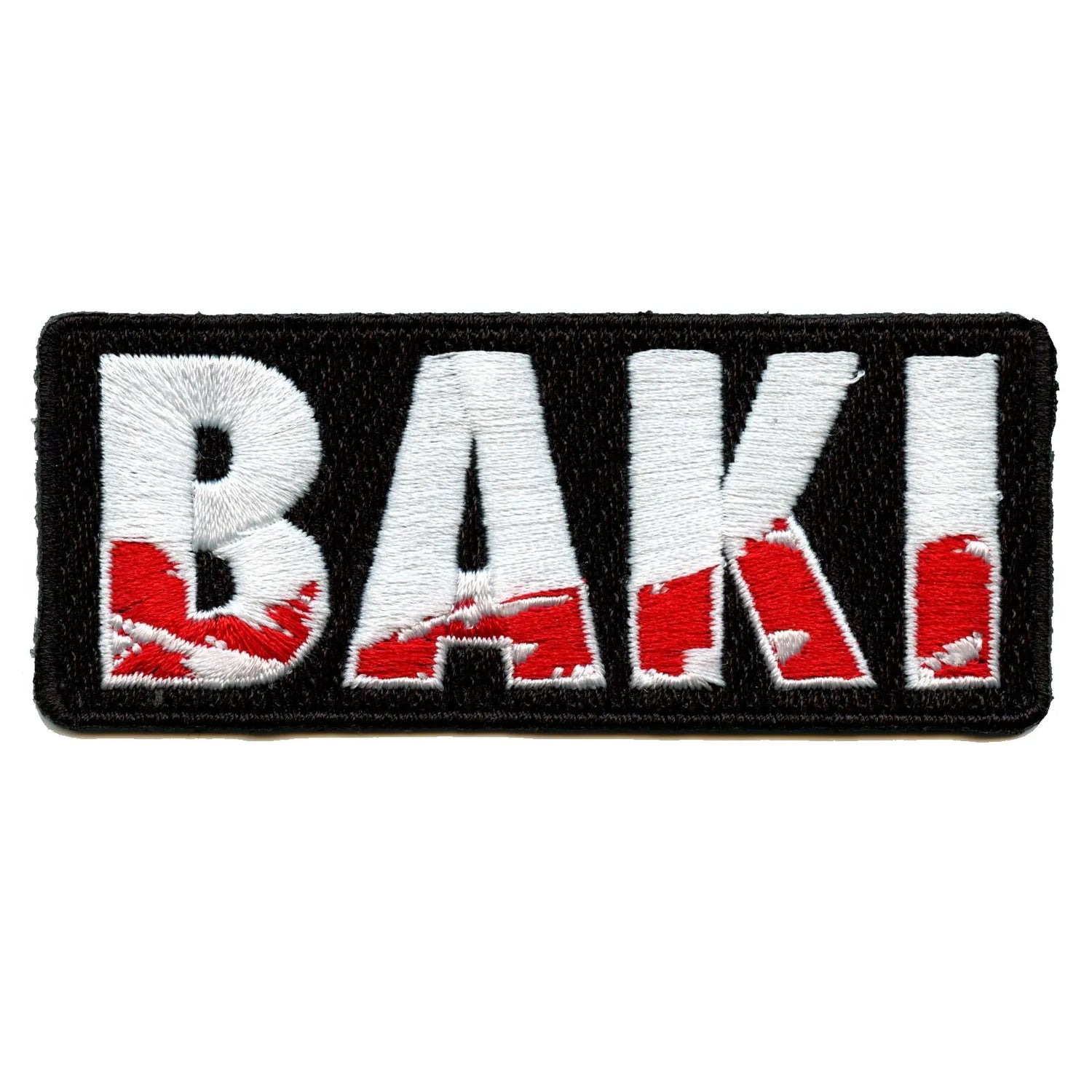 Baki Anime Logo Box Embroidered Iron On Patch – Patch Collection