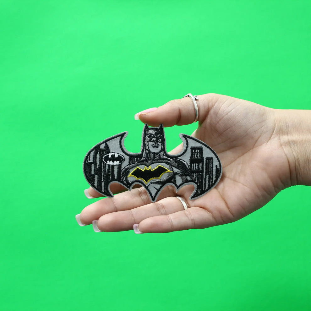 DC Comics Batman Grayscale Patch Black Label Series Embroidered Iron On ...