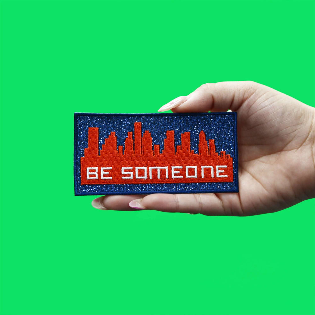 "Be Someone" Houston Baseball Parody Blue/Orange Box Logo Iron On ...