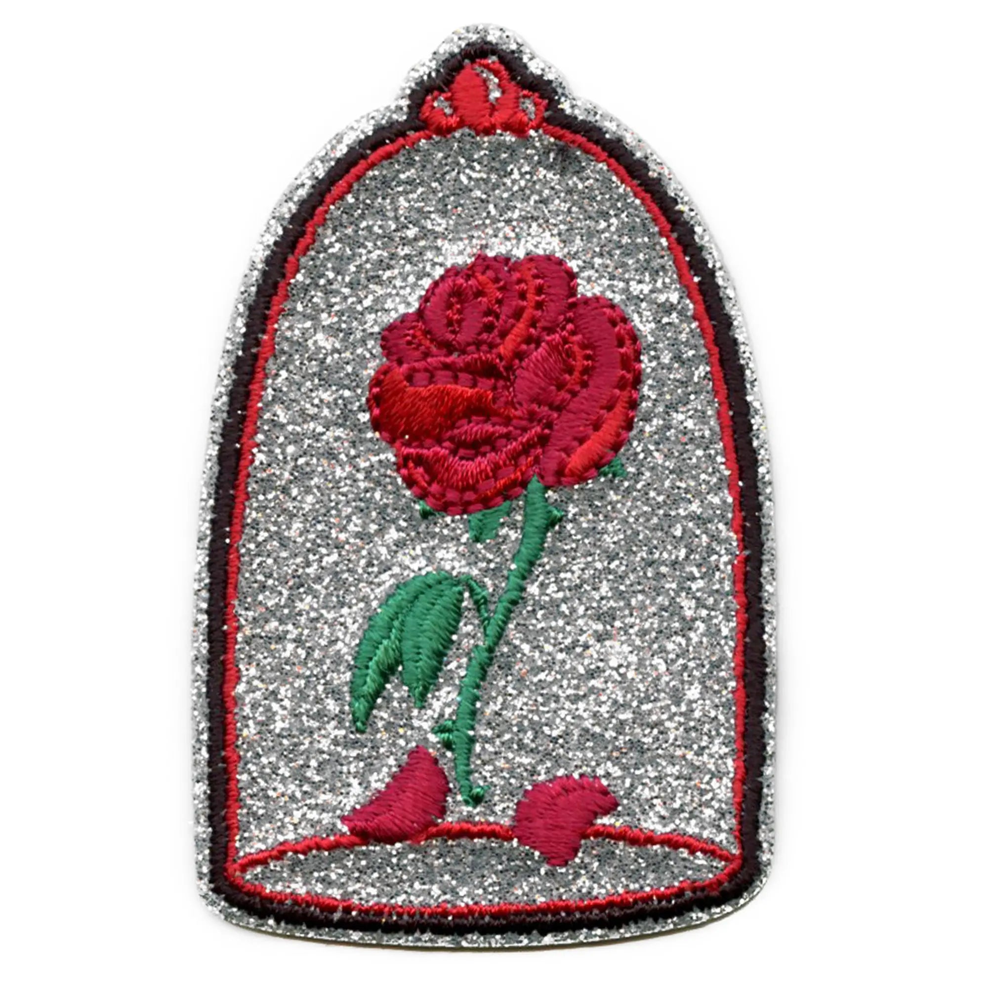 Disney Enchanted Rose Patch Beauty And The Beast Embroidery Iron On ...