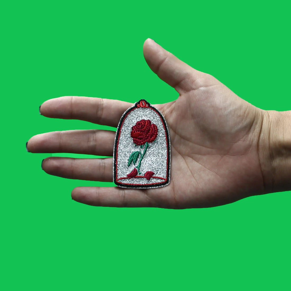 Disney Enchanted Rose Patch Beauty And The Beast Embroidery Iron On ...