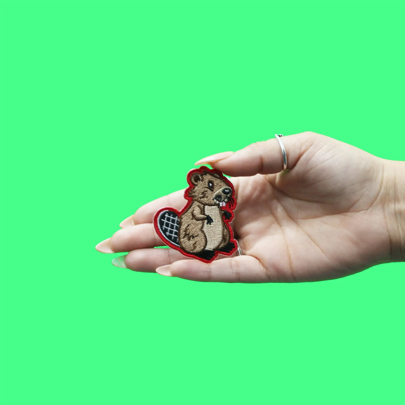 Beaver Iron On Embroidered Patch – Patch Collection