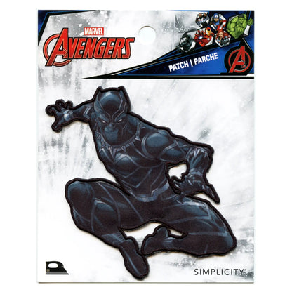 Marvel Avengers Black Panther Patch Jumping Battle Embroidered Iron On ...